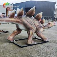 China Water Proof Replica Fiberglass Animatronic Animatronic Stegosaurus Statue for sale