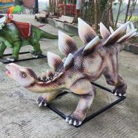 China Water Proof Replica Fiberglass Animatronic Animatronic Stegosaurus Statue for sale