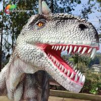 China Amusement Park Large Fibreglass Animals Life Size Allosaurus Animatronic Eco friendly for sale