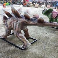 China Water Proof Replica Fiberglass Animatronic Animatronic Stegosaurus Statue for sale
