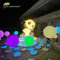 China Interactive Music Note Play Panda Lantern for sale