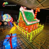 China CE Water Resistant Giant Christmas Lantern Christmas House Lantern For Show for sale