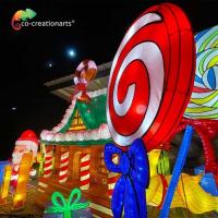 China CE Water Resistant Giant Christmas Lantern Christmas House Lantern For Show for sale