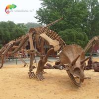China Road Decoration Dinosaur Triceratops Skeleton for sale
