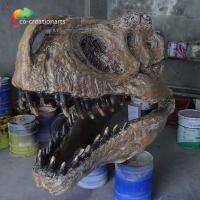 China CE Realistic Artistic Dinosaur Skeleton Replica T Rex Skeleton Head High simulation for sale
