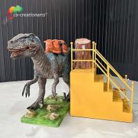China 6M  Animatronic Dinosaur Ride Velociraptor for sale