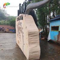 China Anti Water Custom Made Animatronics Fiberglass Logo For Amusement Park Decoration for sale