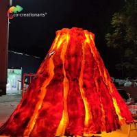 China Water Repellent Custom Made Animatronics Fiberglass Volcano For Amusement Park for sale