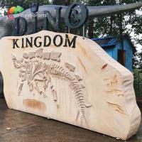 China Anti Water Custom Made Animatronics Fiberglass Logo For Amusement Park Decoration for sale