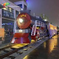 China Playground Exhibition Plaza Decorative Metal Train Rust Resistance for sale