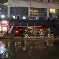 China Playground Exhibition Plaza Decorative Metal Train Rust Resistance for sale