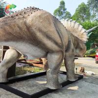 China 7M Dino Animatronic Realistic Tricratops Large Outdoor Dinosaur with Tail move for sale