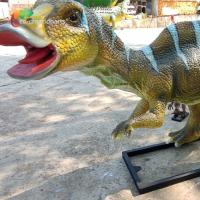 China Head Rotation Life Size Animatronic Dinosaurs Simulation Hadrosauridae for sale