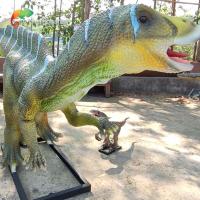 China Head Rotation Life Size Animatronic Dinosaurs Simulation Hadrosauridae for sale