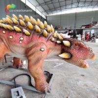 China 6m Life Size Animatronic Sunproof Lighting Ankylosaurus Dinosaur Model For Outdoor Exhibition for sale