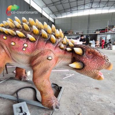 China 6m Life Size Animatronic Sunproof Lighting Ankylosaurus Dinosaur Model For Outdoor Exhibition for sale