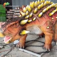 China 6m Life Size Animatronic Sunproof Lighting Ankylosaurus Dinosaur Model For Outdoor Exhibition for sale