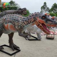 China Eyes Blinking Real Life Size Animatronic Dinosaurs  Ceratosaurus Model for sale