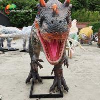 China Eyes Blinking Real Life Size Animatronic Dinosaurs  Ceratosaurus Model for sale