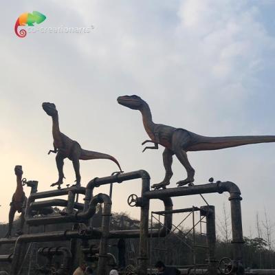 China Outdoor Decoration Velociraptor Animatronic Waterproofing Realistic Dinosaur Models for sale