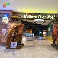 China Mall Decoration Custom Made Animatronics Fiberglass Elephant Statue 4.5 meters for sale