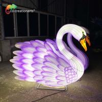 China Theme Park Decoration Chinese Festival Lanterns Cygnus Animal Shaped Lanterns for sale