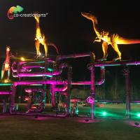 China Outdoor Decoration Velociraptor Animatronic Waterproofing Realistic Dinosaur Models for sale