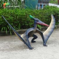 China Vibrant Fiberglass Pterosaur Statue: Lifelike Jurassic-Themed Decoration With Dynamic Soaring Wings for sale