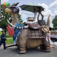 China High Durability Dinosaur Parade Float Vehicle For City Plaza for sale