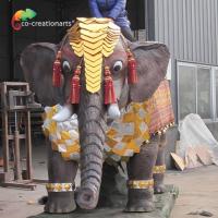 China CE Custom Made Animatronics Elephant Children Ride Interactive Equipment for sale