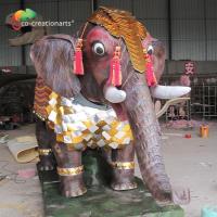 China CE Custom Made Animatronics Elephant Children Ride Interactive Equipment for sale