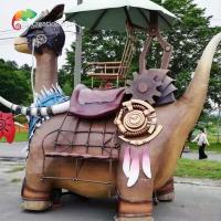 China High Durability Dinosaur Parade Float Vehicle For City Plaza for sale