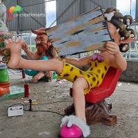 China Rainproof Custom Made Animatronics Cartoon Character Statue For Park Show for sale