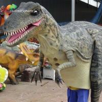 China LED Light  Animatronic Raptor Costume Real Dinosaur Suit 4.5m Length for sale