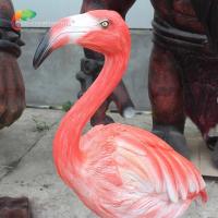 China CE Customise Fiberglass Animal Statues Flamingo for sale