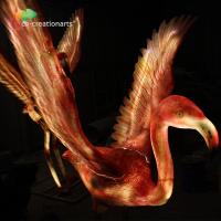 China CE Customise Fiberglass Animal Statues Flamingo for sale