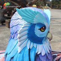 China Programmable Fiberglass Animatronic Owl For Amusement Park for sale