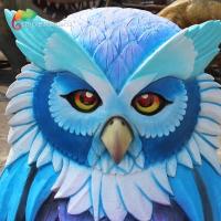 China Programmable Fiberglass Animatronic Owl For Amusement Park for sale