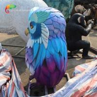China Programmable Fiberglass Animatronic Owl For Amusement Park for sale