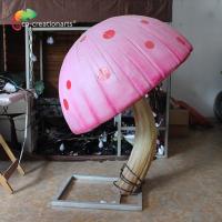 China Highly Durable Fiberglass Animatronic Mushrooms Illuminated Animals In Theme Park for sale