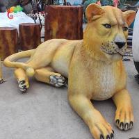 China Smooth Texture Fiberglass Lions Waterproof For Theme Park for sale