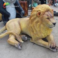 China Smooth Texture Fiberglass Lions Waterproof For Theme Park for sale