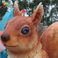 China ISO Fiberglass Sculpture Squirrel Illuminated Animals Customizable for sale