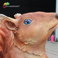 China ISO Fiberglass Sculpture Squirrel Illuminated Animals Customizable for sale