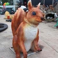 China ISO Fiberglass Sculpture Squirrel Illuminated Animals Customizable for sale