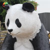 China Water Proof Fiberglass Animatronic Panda Illuminated For Shopping Mall for sale