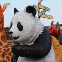 China Water Proof Fiberglass Animatronic Panda Illuminated For Shopping Mall for sale