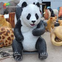 China Water Proof Fiberglass Animatronic Panda Illuminated For Shopping Mall for sale