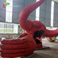 China Red Monster Custom Made Animatronics Outdoor Amusement Park Decoration for sale