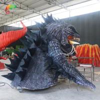 China Outdoor Custom Animatronics Godzilla Monster Volcano In Amusement Park for sale